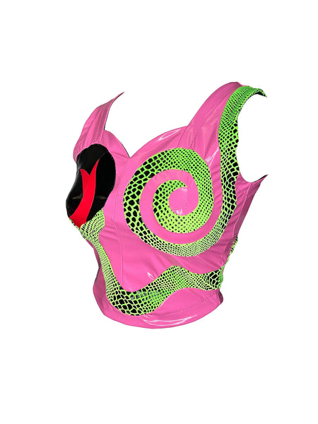 Snakebite Top - Bubblegum Pink – simon preen